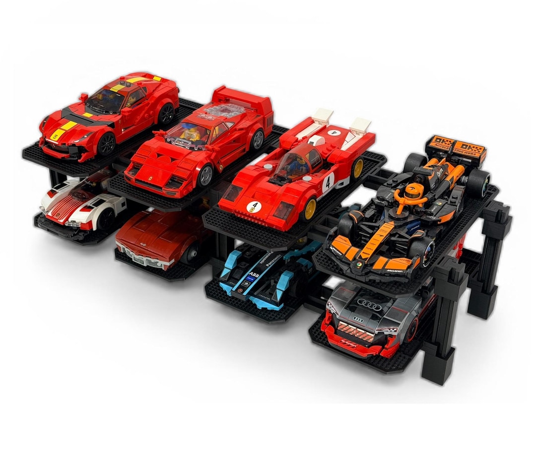 Modular Brick Car Display Rack – Expandable, Speed Champions Compatible ...