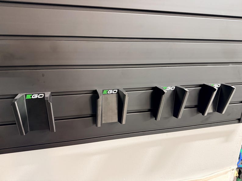 Battery Mounts for EGO 56V Packs - Secure Storage for Slat Wall Systems ...