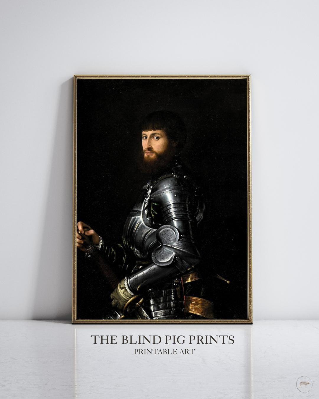 Medieval Knight Print | Medieval Fantasy Wall Art | Printable Digital ...