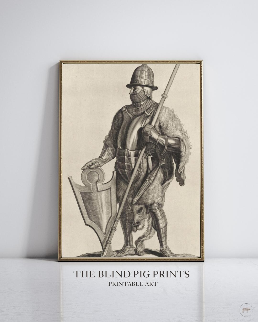 Medieval Knight Print | Medieval Fantasy Wall Art | Printable Digital ...