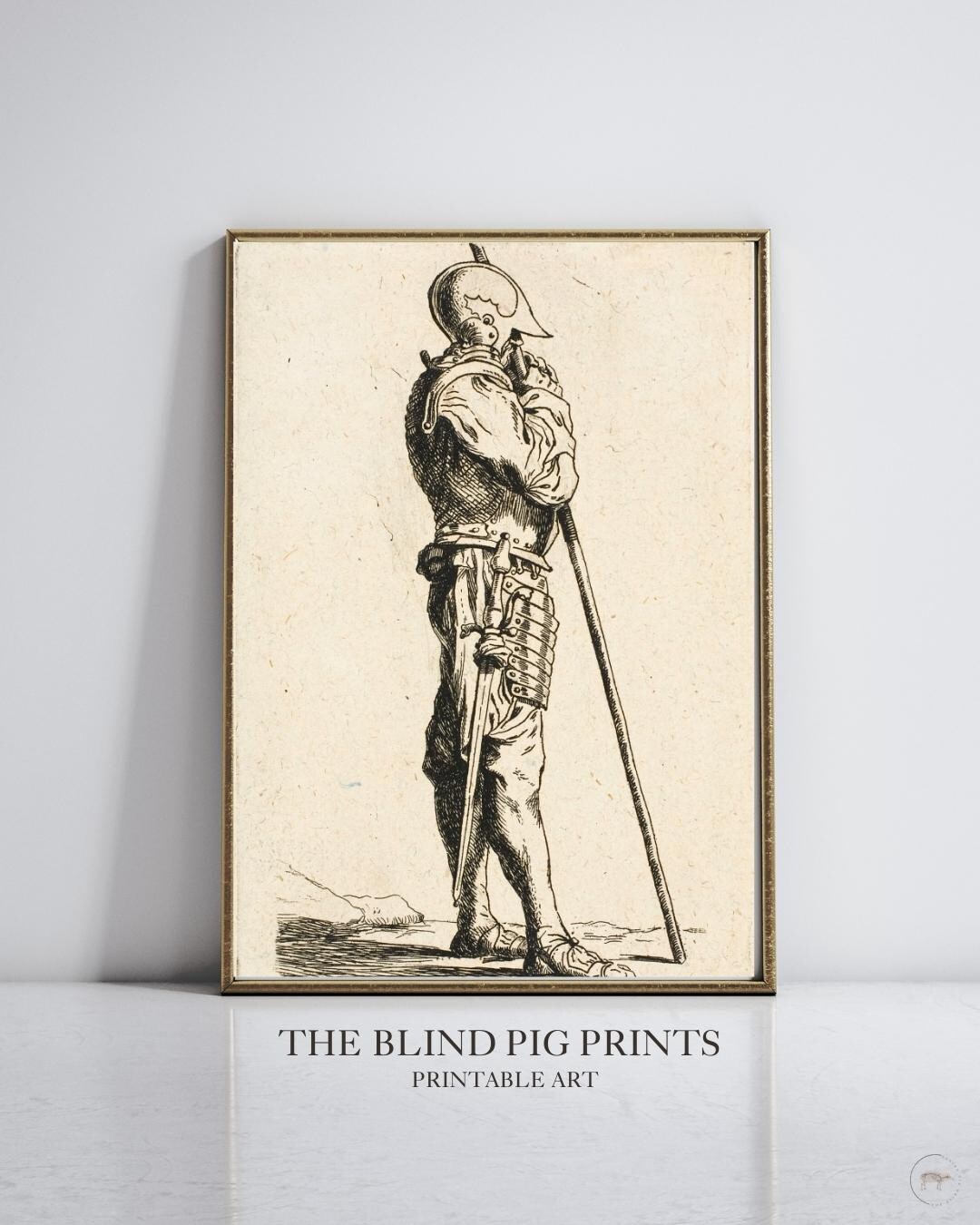 Medieval Knight Print | Medieval Fantasy Wall Art | Printable Digital ...