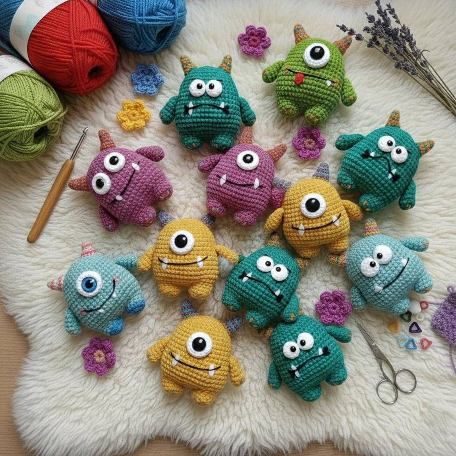 Pocket Monster Crochet Keychain: Amigurumi Plush Key Holder (digital ...
