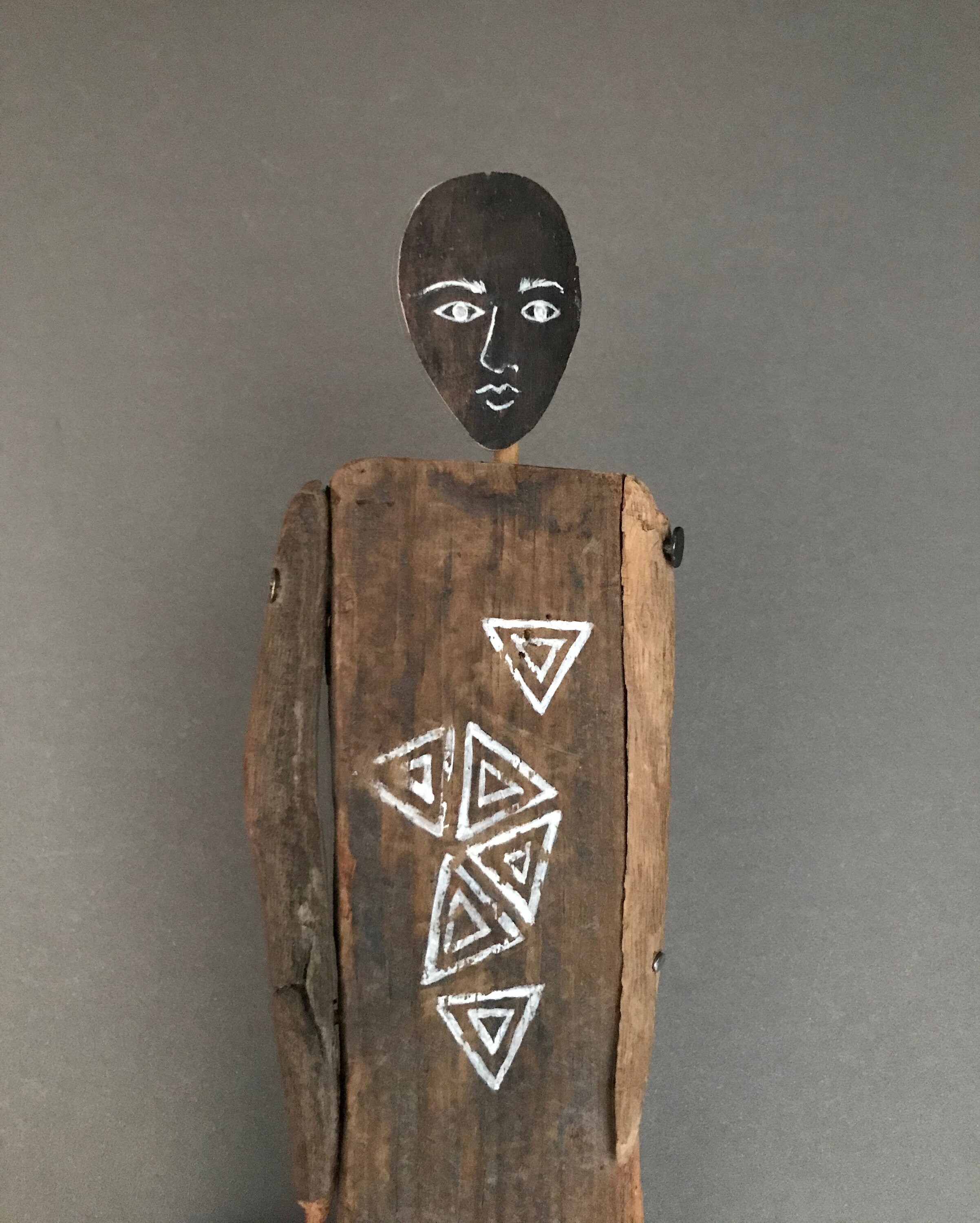 Male Totem for Strength and Unity Carved Painted Hanging - Etsy