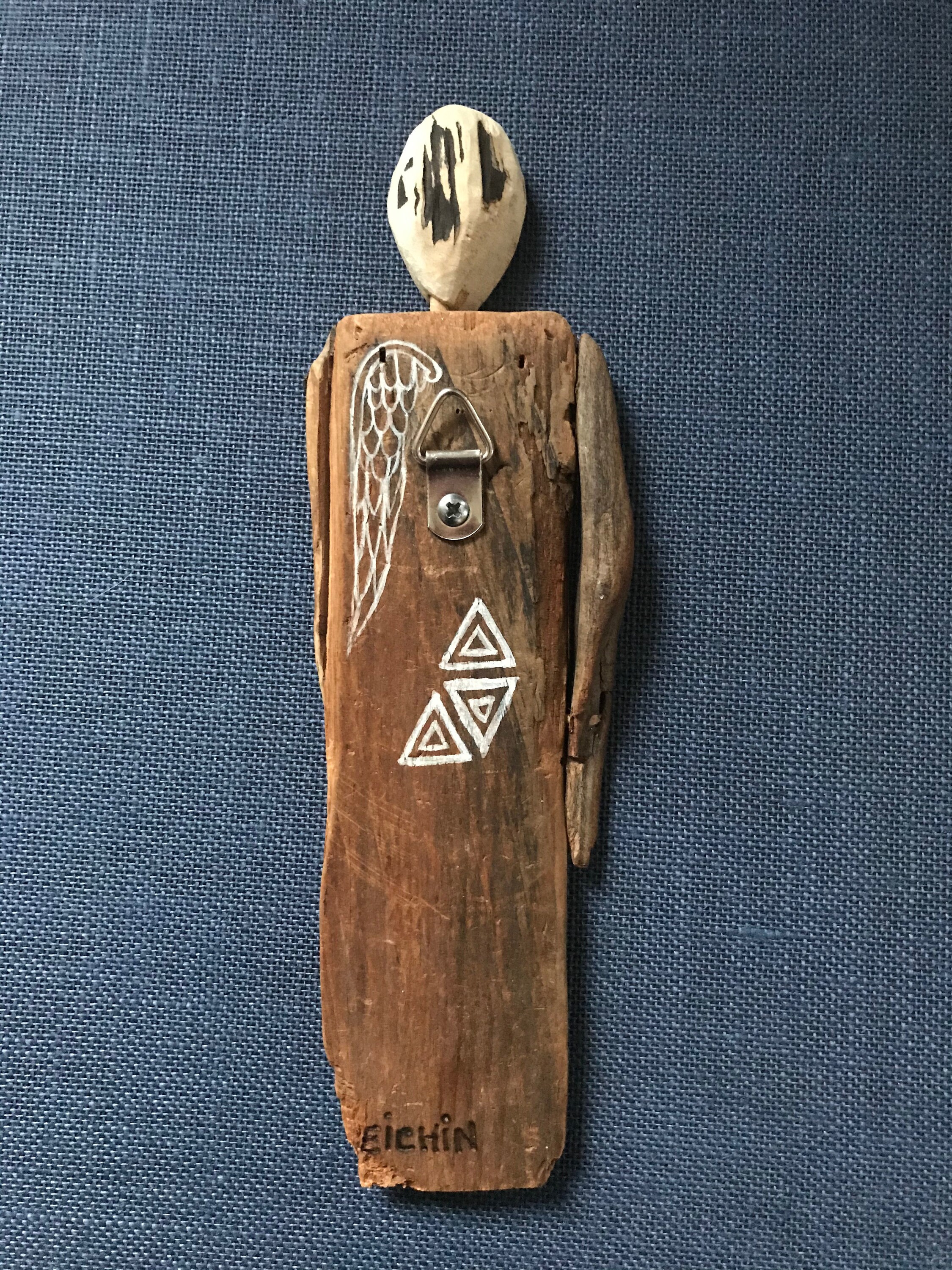 Male Totem for Strength and Unity Carved Painted Hanging - Etsy