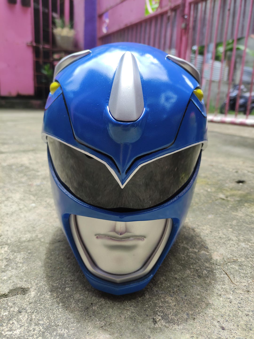 Mighty Morphin Power Rangers Blue Ranger Helmet High Quality 3d Printed ...