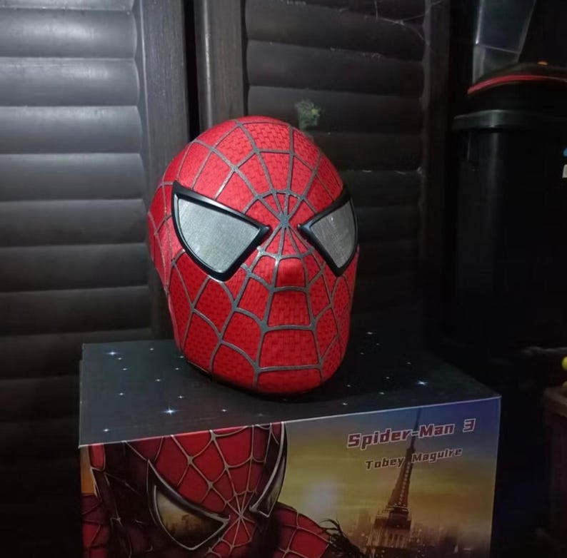Spider-man Mask Raimi & Black Suit Spiderman Mask Complete Set With ...