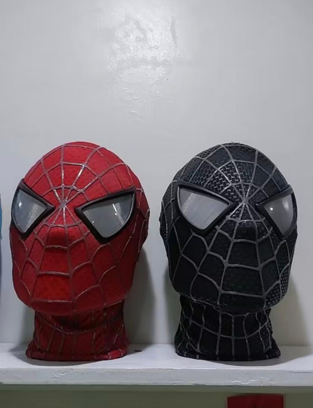 Spider-man Mask Raimi & Black Suit Spiderman Mask Complete Set With ...