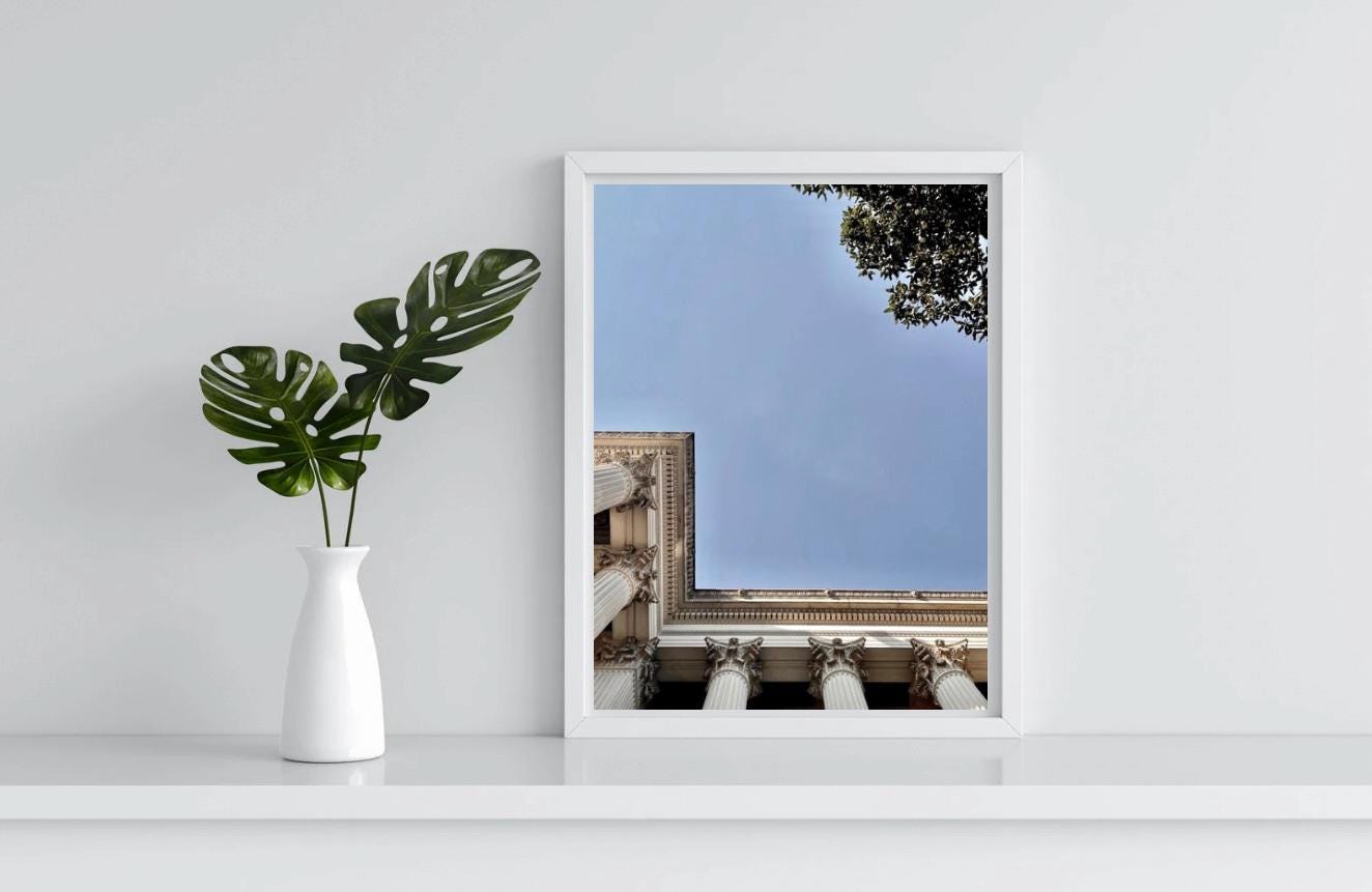Architectural Column Wall Art - Etsy