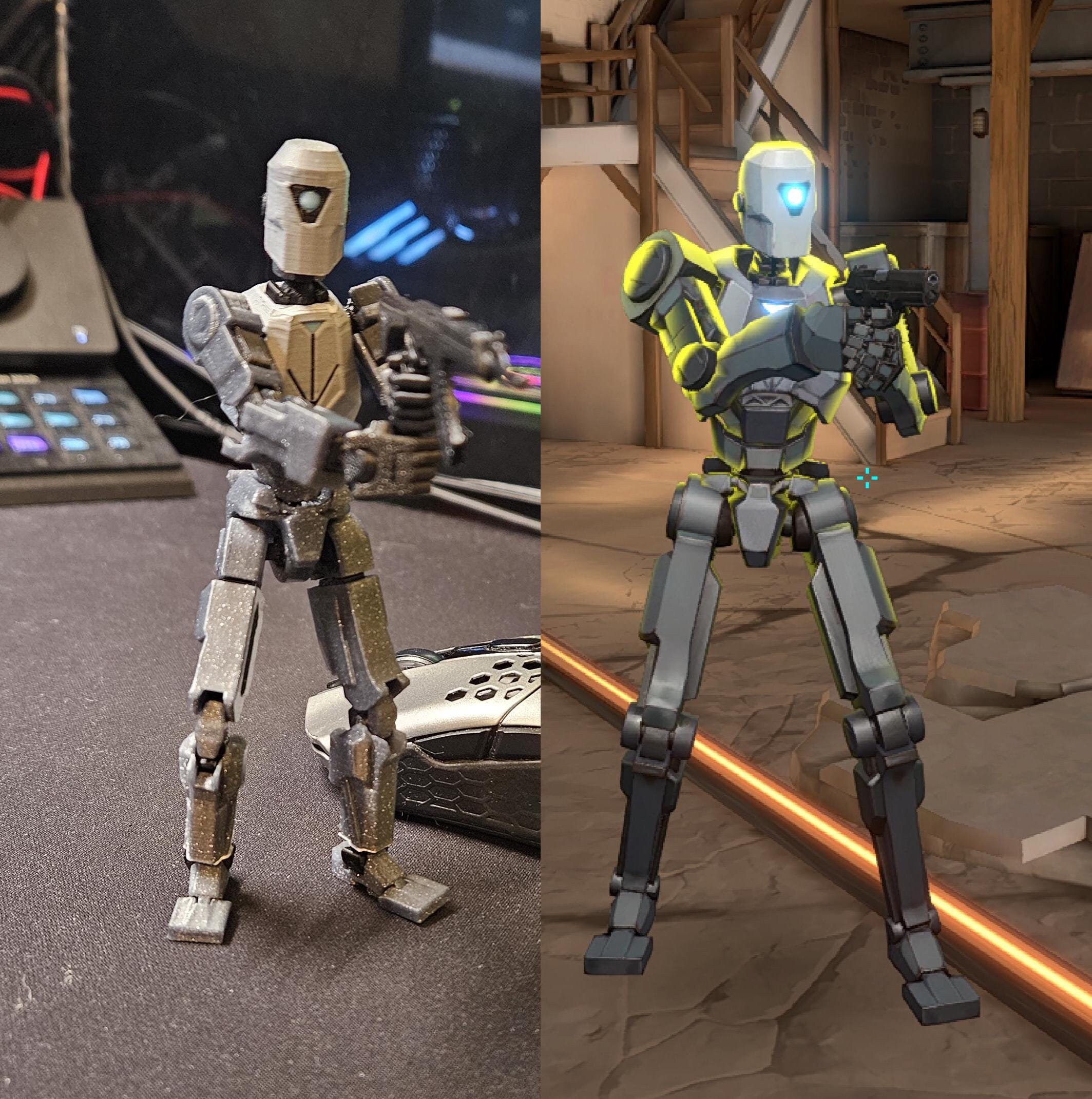 Valorant Training Bot Fully Articulating 3D Printed Dummy 13 Figure ...