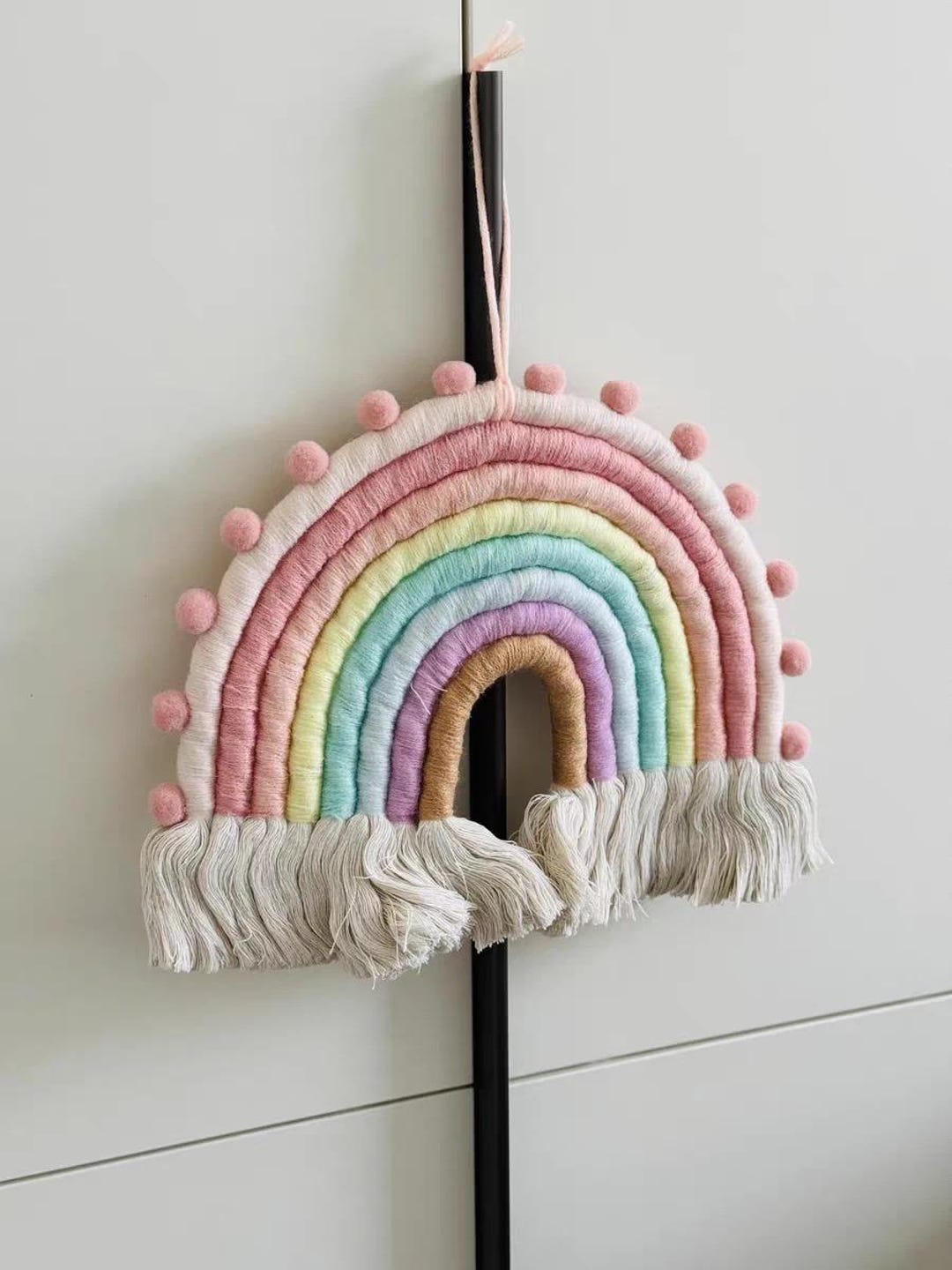Boho Crochet Rainbow Wall Hanging - Etsy