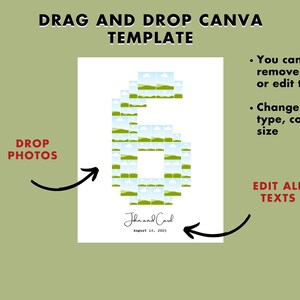 DIGITAL 6th Anniversary Photo Collage Template, 6 Year Gift for ...