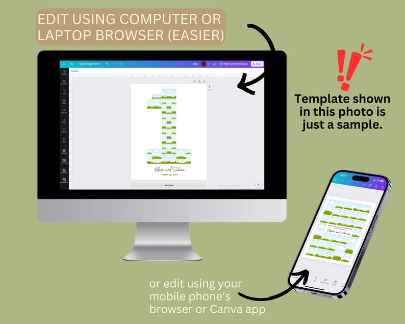 DIGITAL 1965 Photo Collage Template, 60th Birthday Gift for Him ...