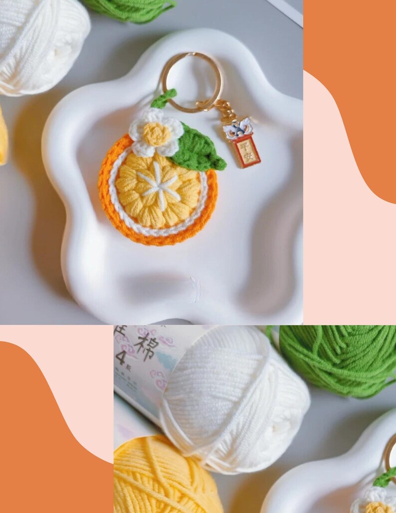 Orange Slice Crochet Pattern, Amigurumi Fruit Pattern, Easy Crochet ...