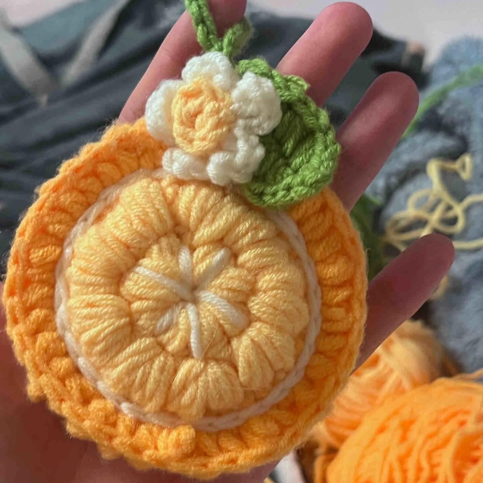 Orange Slice Crochet Pattern, Amigurumi Fruit Pattern, Easy Crochet ...