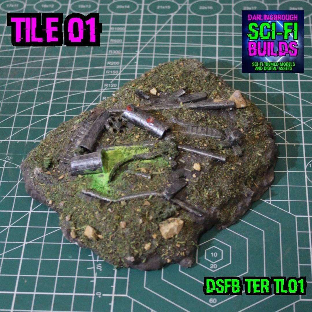 Toxic Waste Ground TILE 01 - Diorama / Scenery / Model Terrain for ...