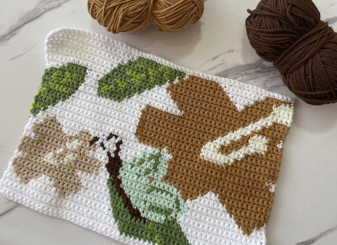 Butterfly Tapestry Crochet Pattern | Floral Scenery (PDF) - Etsy