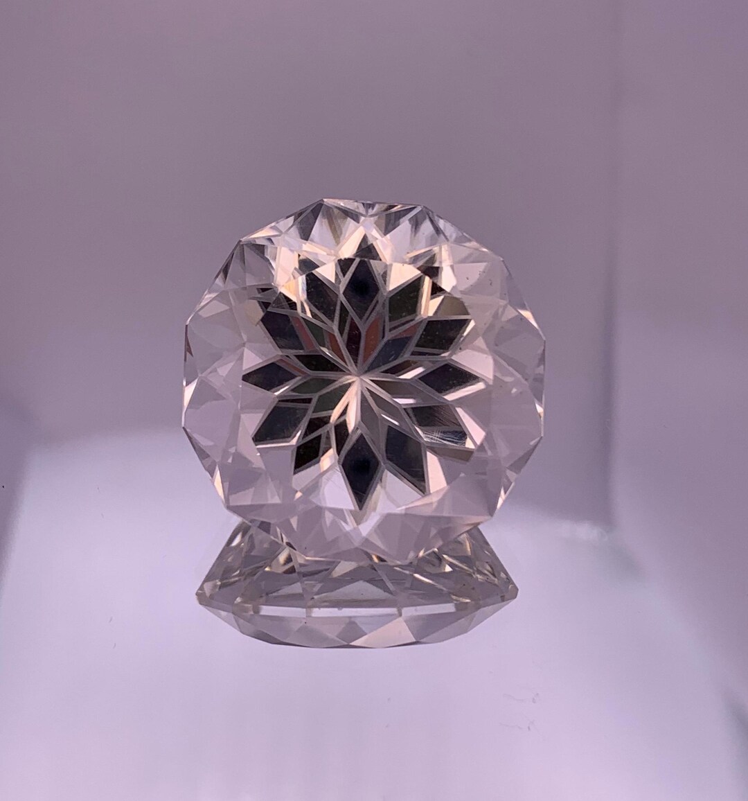 Natural Colorless Quartz, Flower Cut Quartz, Loose Quartz Gemstone ...