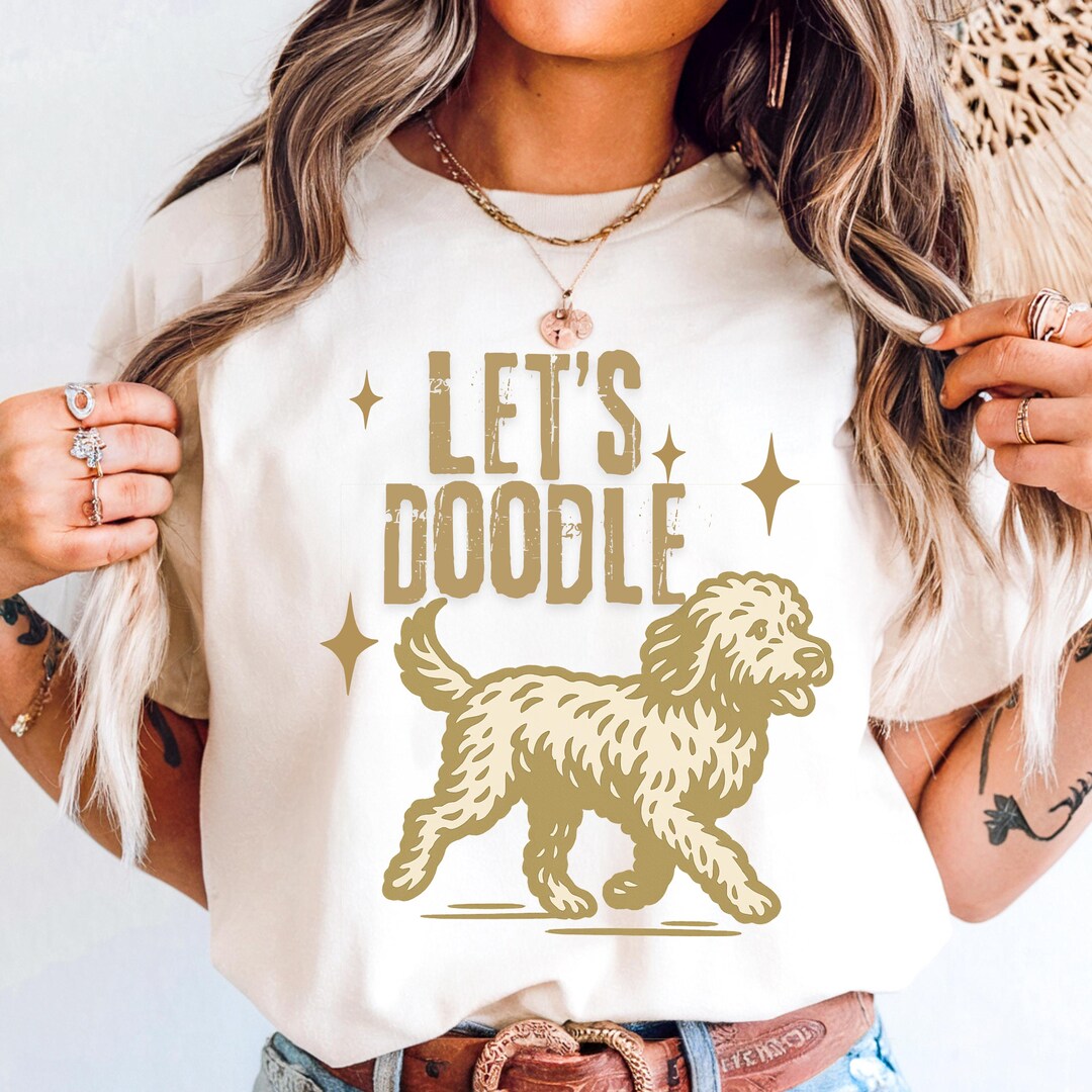 Retro Doodle PNG, Dog Lover’s Digital Download, Funny Labradoodle Dog ...