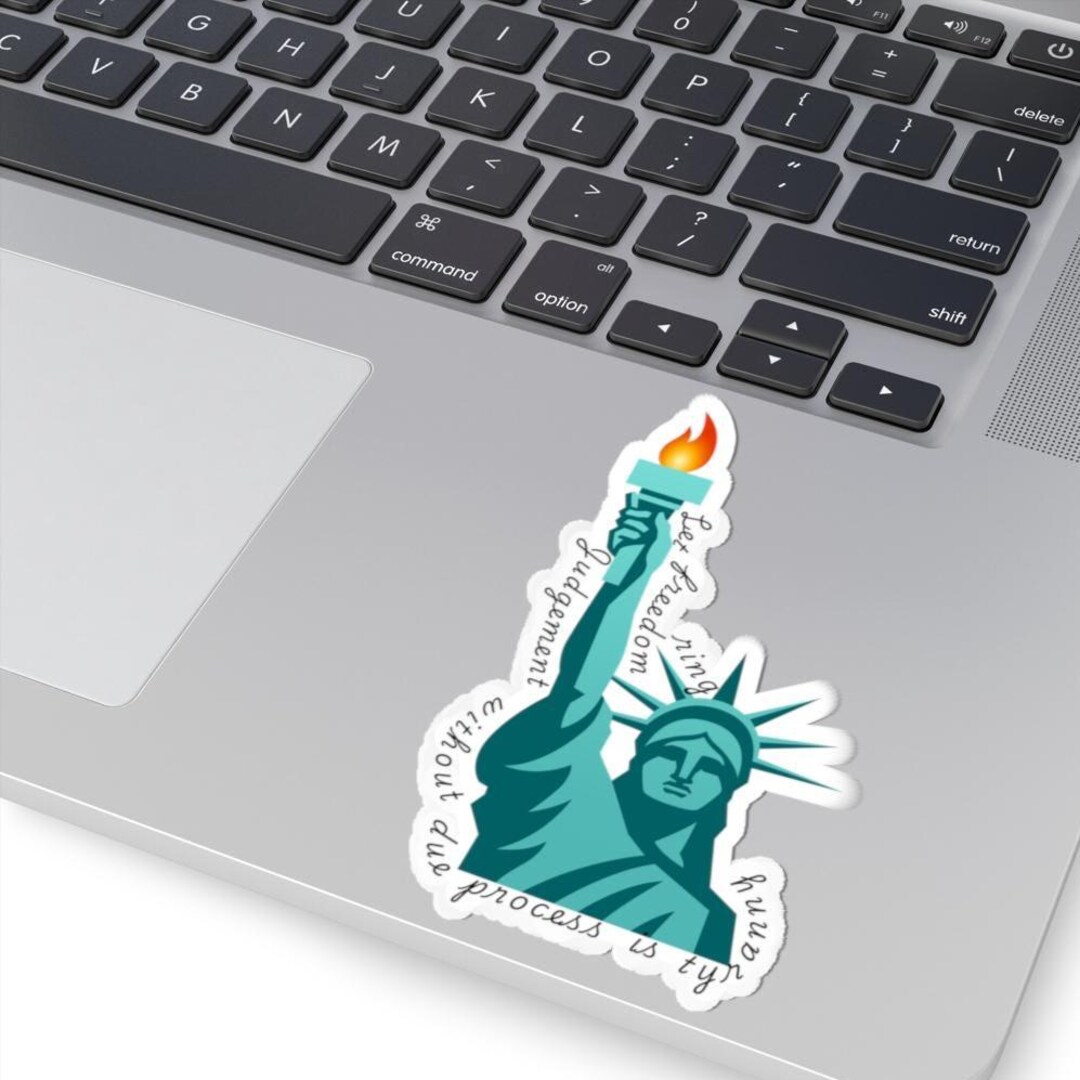 Due Process Statue of Liberty Sticker | Freedom Ring for Democracy ...