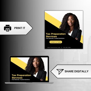 Tax Prep Premade Flyer Template, Tax Season Leaflet, Credit Repair ...