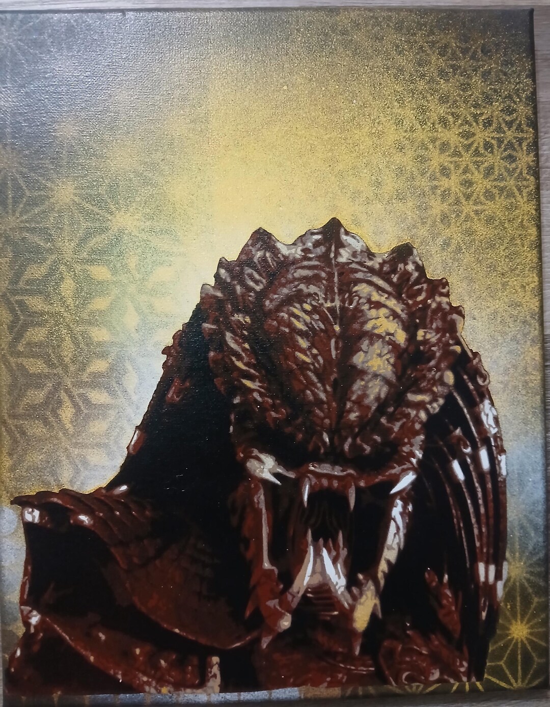 Predator. Original Multi Layer Stencil Spray Painting. Not A Print! - Etsy