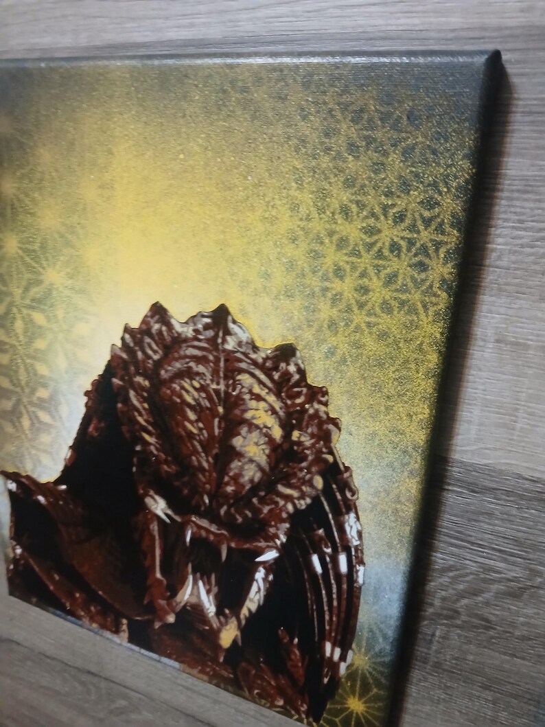 Predator. Original Multi Layer Stencil Spray Painting. Not A Print! - Etsy