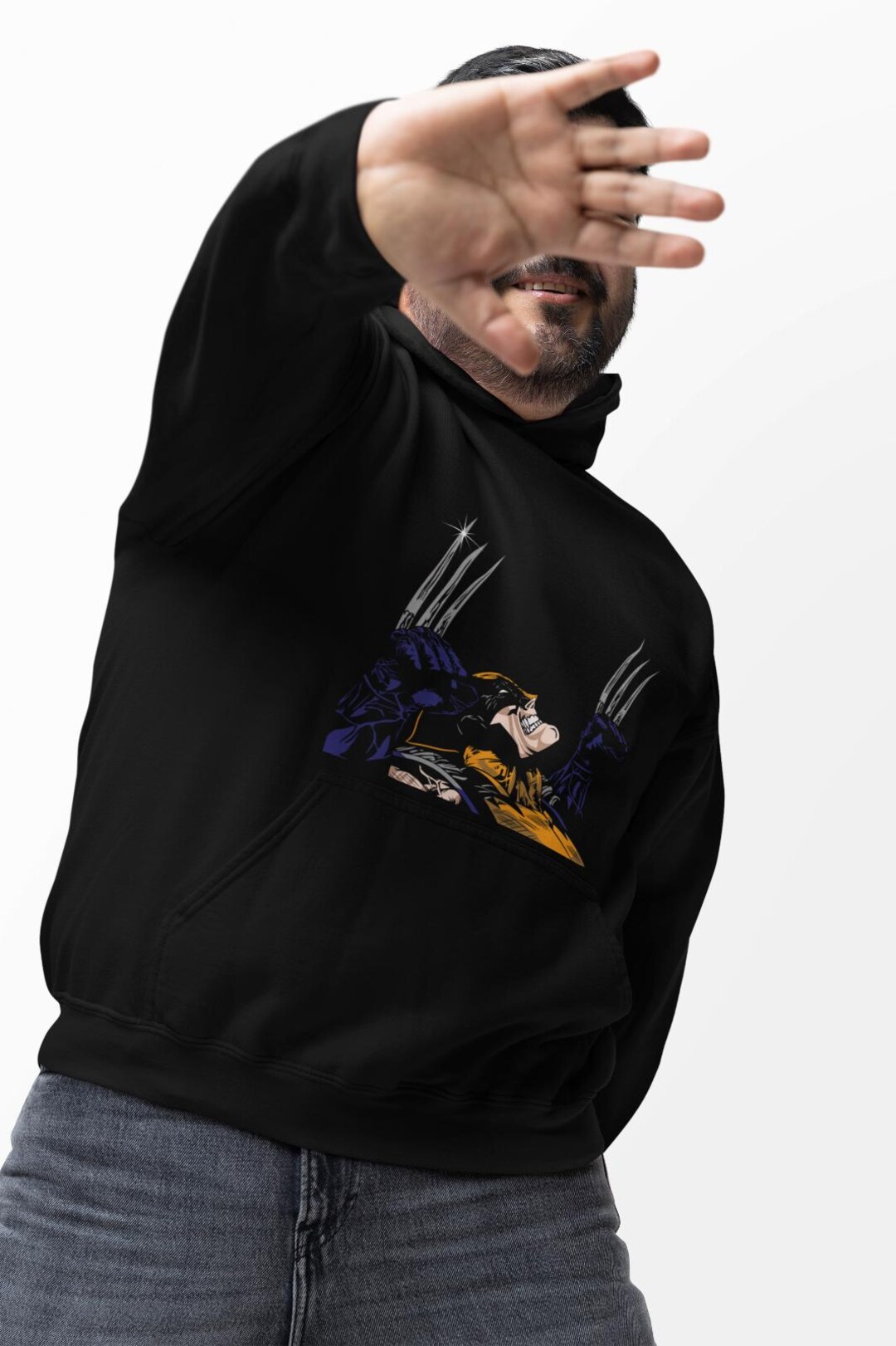 Wolverine Graphic Hoodie Marvel Design Unisex Fit Sizes S 3XL Free ...