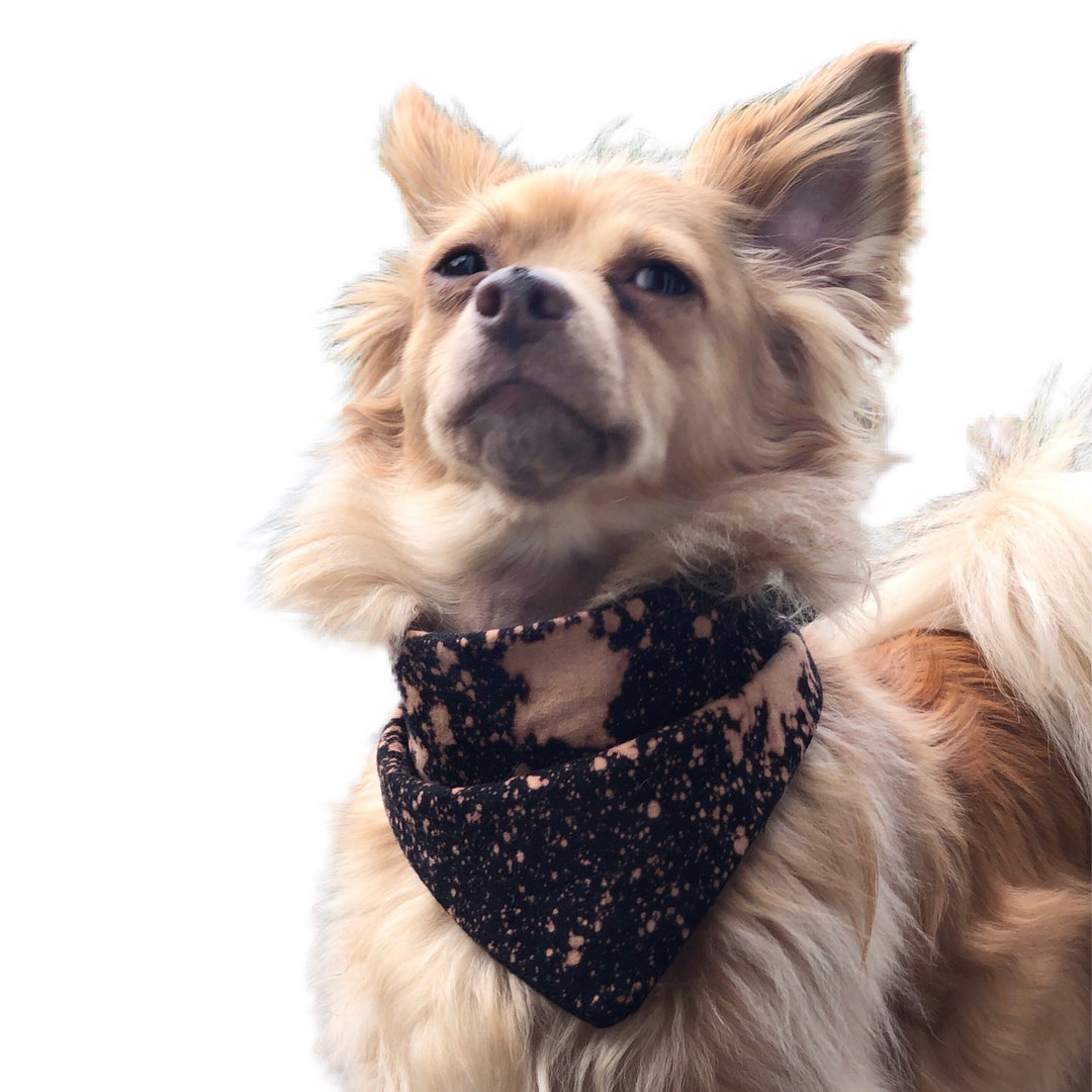 Bleach Dye Handmade Bandana Soft Stretchy Neck Scarf With Snap - Etsy