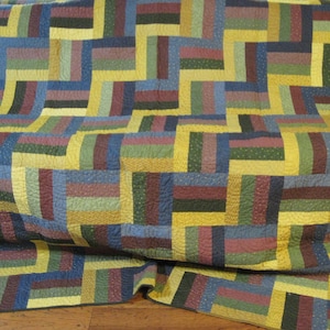 Multi-colored Quilt, Gold Quilt, Gender Neutral Quilt, Handmade Quilt ...