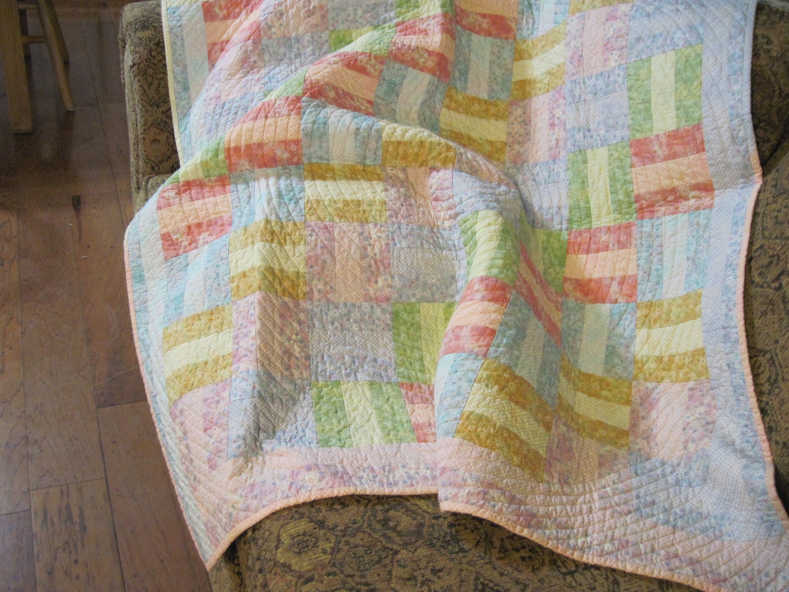 Pastel Quilt, Baby Quilt, Nursery Quilt, Quilts for Sale, Free Shipping ...