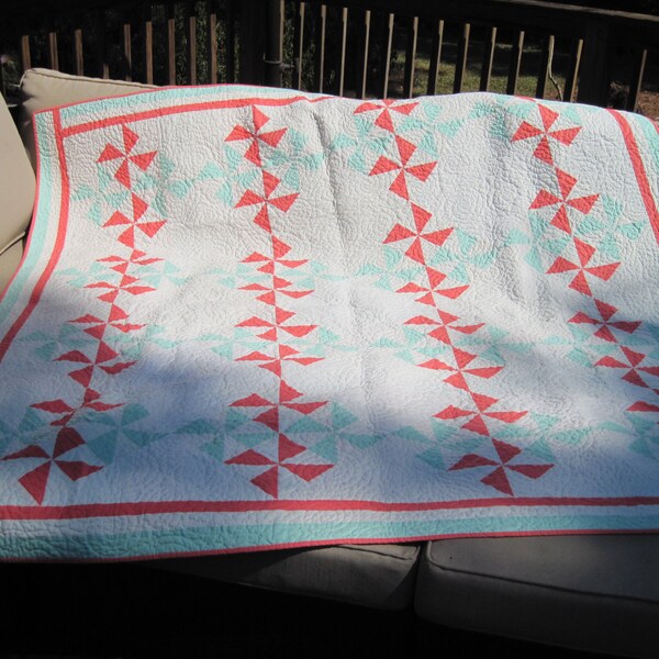 Aqua Quilt - Etsy