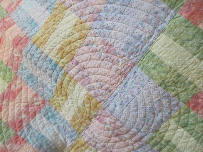 Pastel Quilt, Baby Quilt, Nursery Quilt, Quilts for Sale, Free Shipping ...