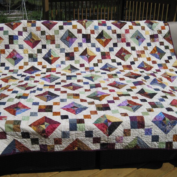 Geometric Quilt - Etsy