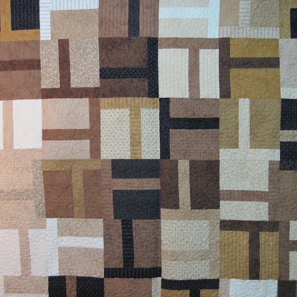 Brown Quilt - Etsy
