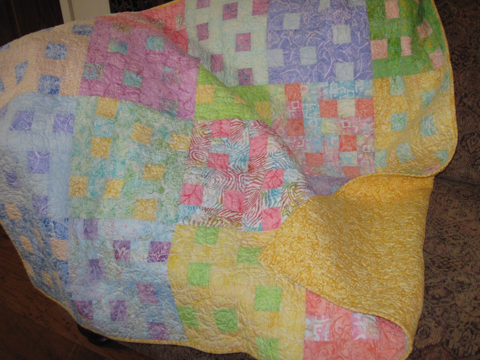 Pastel Patchwork Quilt - Etsy