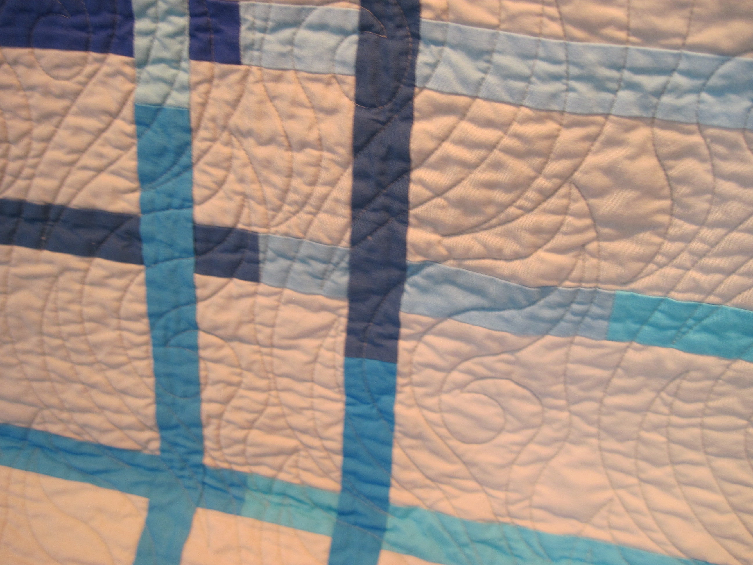 Blue and Gray Quilt - Etsy