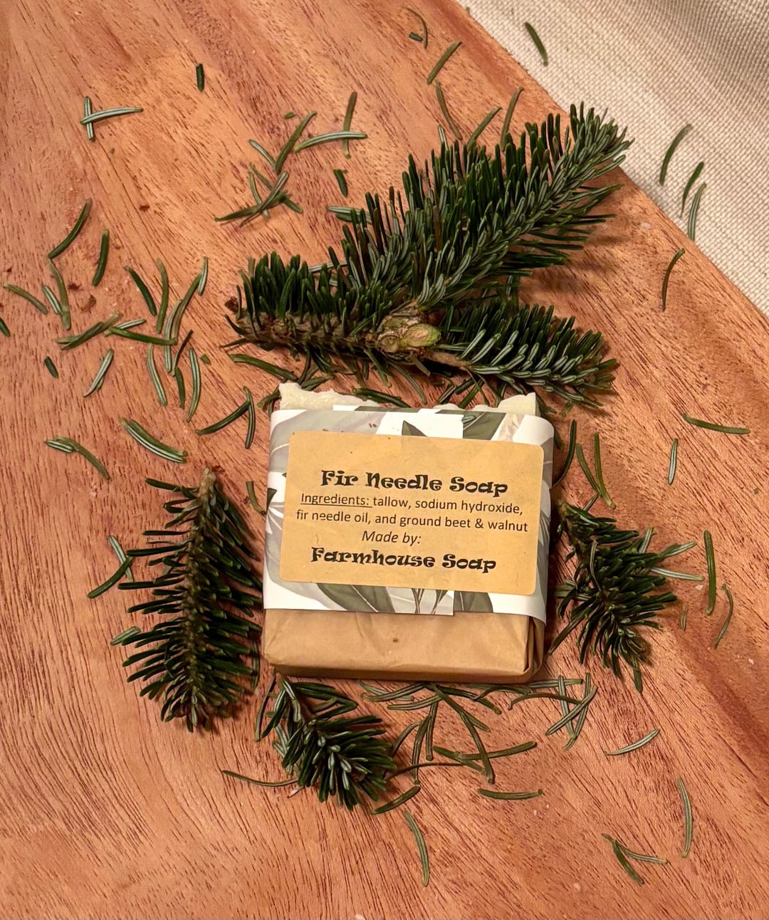 Fir Needle Tallow Soap - No Artificial Dyes or Fragrances - Etsy