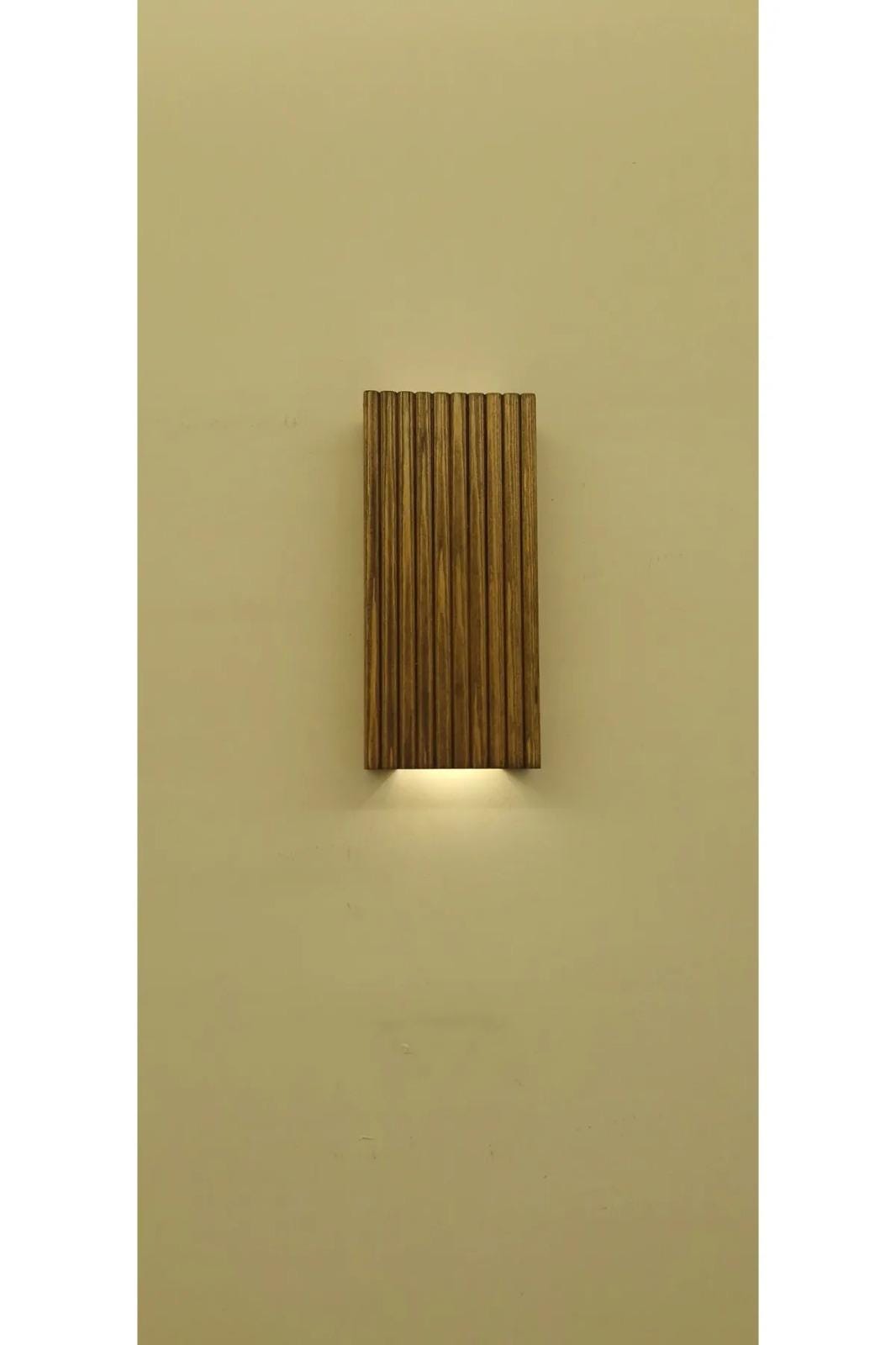 Bohemian Wooden LED Wall Sconce: Rustic Balcony Decor - Etsy