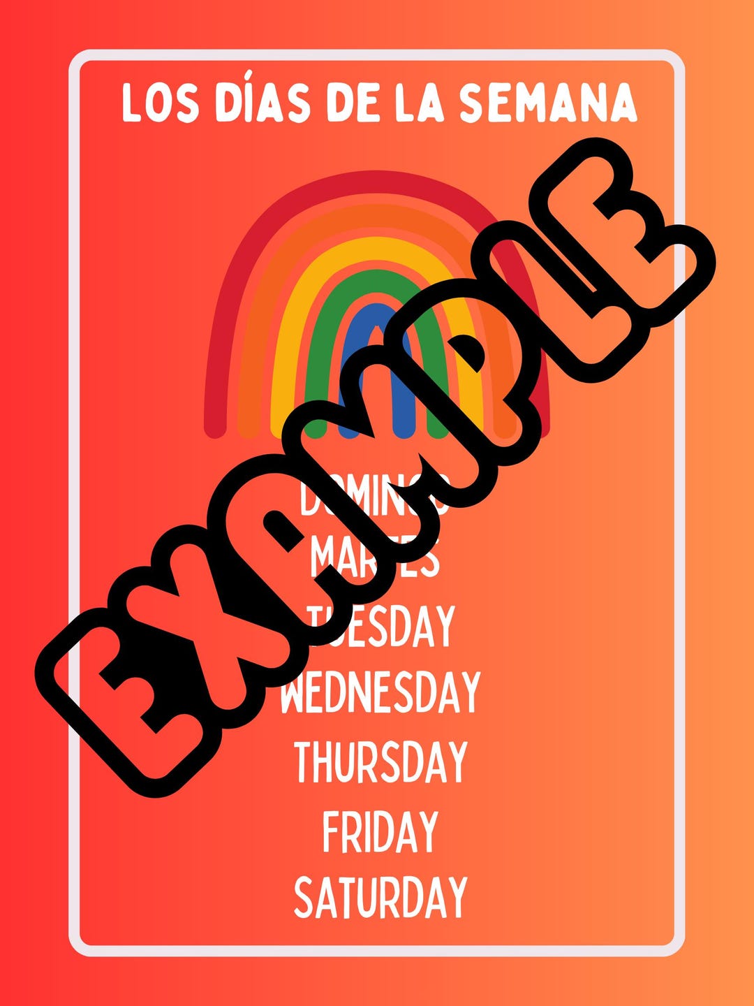 Homeschool Spanish Bilingual Poster Bundle Days of the Week Seasons and ...