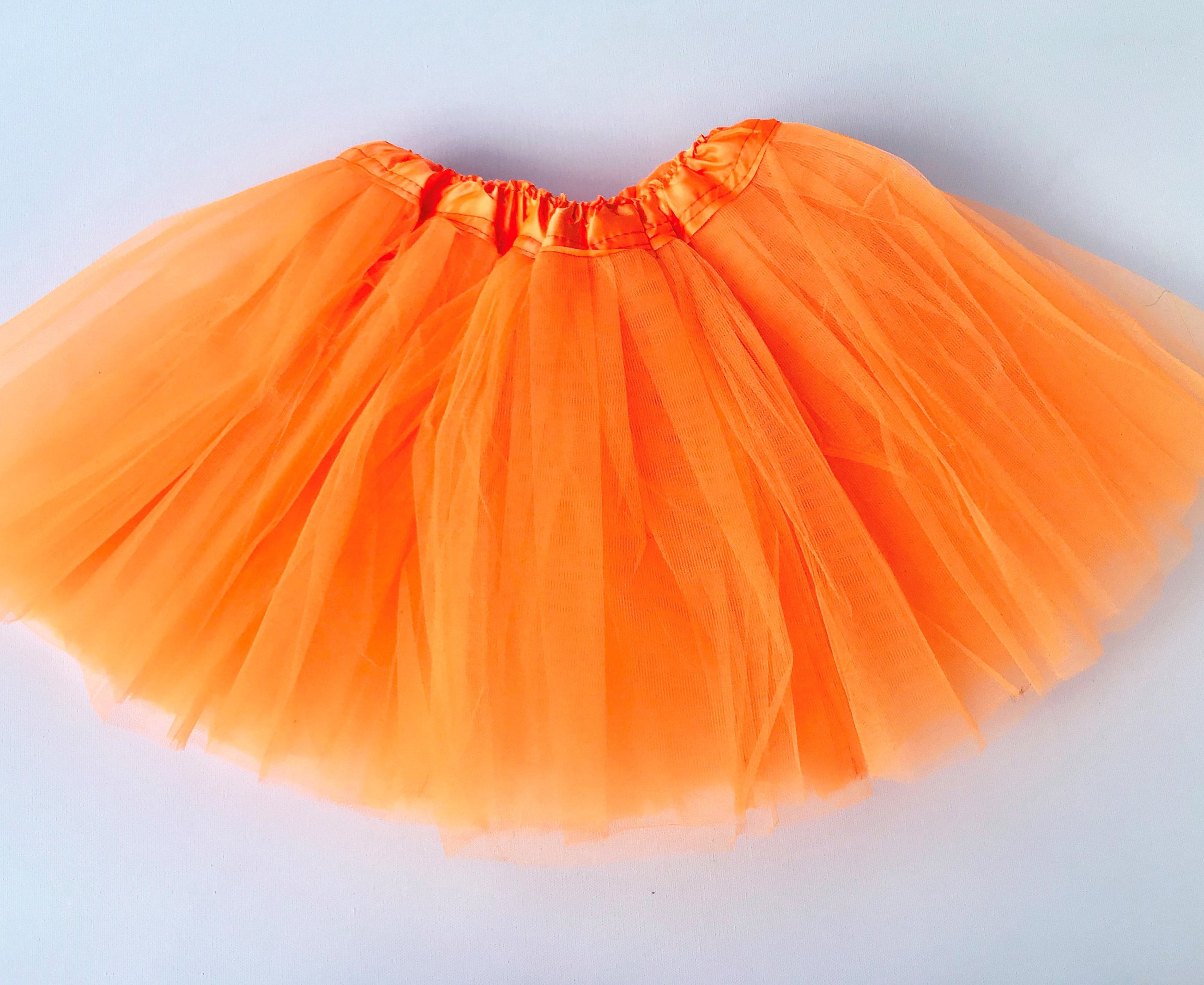 Neon Orange Tutu 4-Layer GIRLS Orange Tutu Orange Girls | Etsy