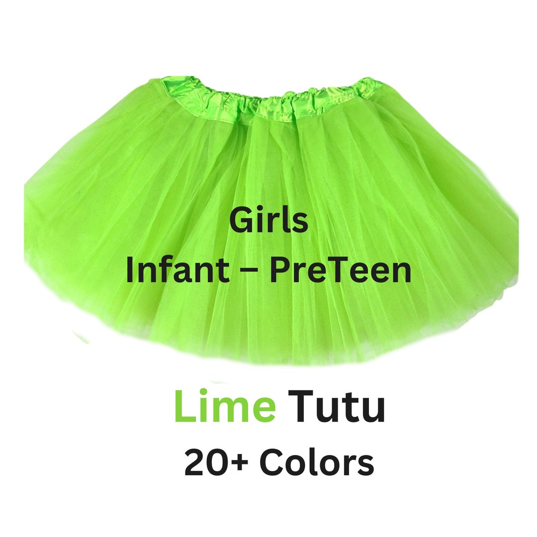 Tutu, Lime Tutu, Tutus for Girls, Tulle Skirt, Girls Tutu, Costume ...