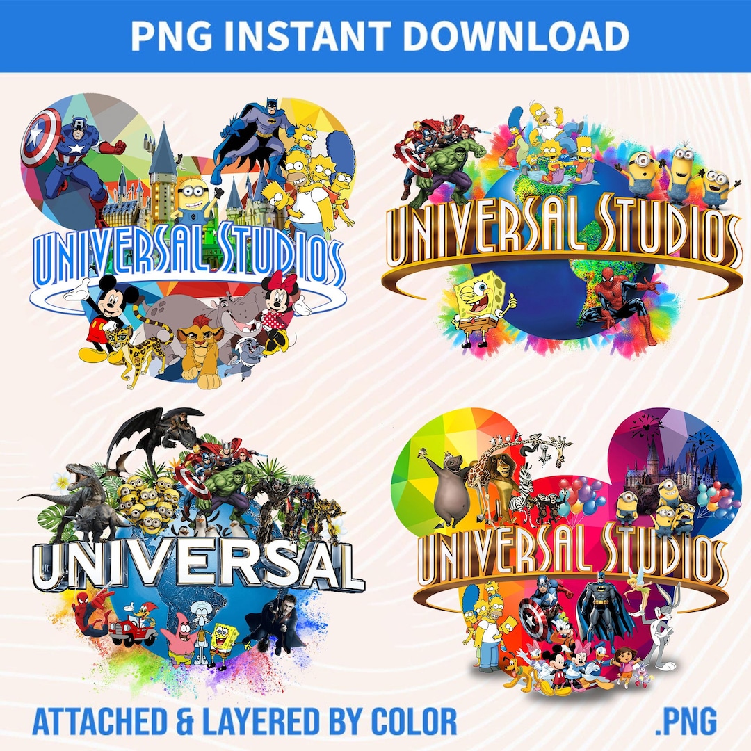 Universal Studios Family Trip PNG Bundle (digital Download) - Etsy