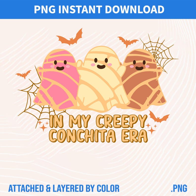 Creepy Conchita Ghost PNG SVG: Spooky Halloween Design (digital ...