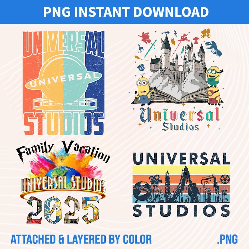 Universal Studios 2026 Trip PNG Bundle (digital Download) - Etsy