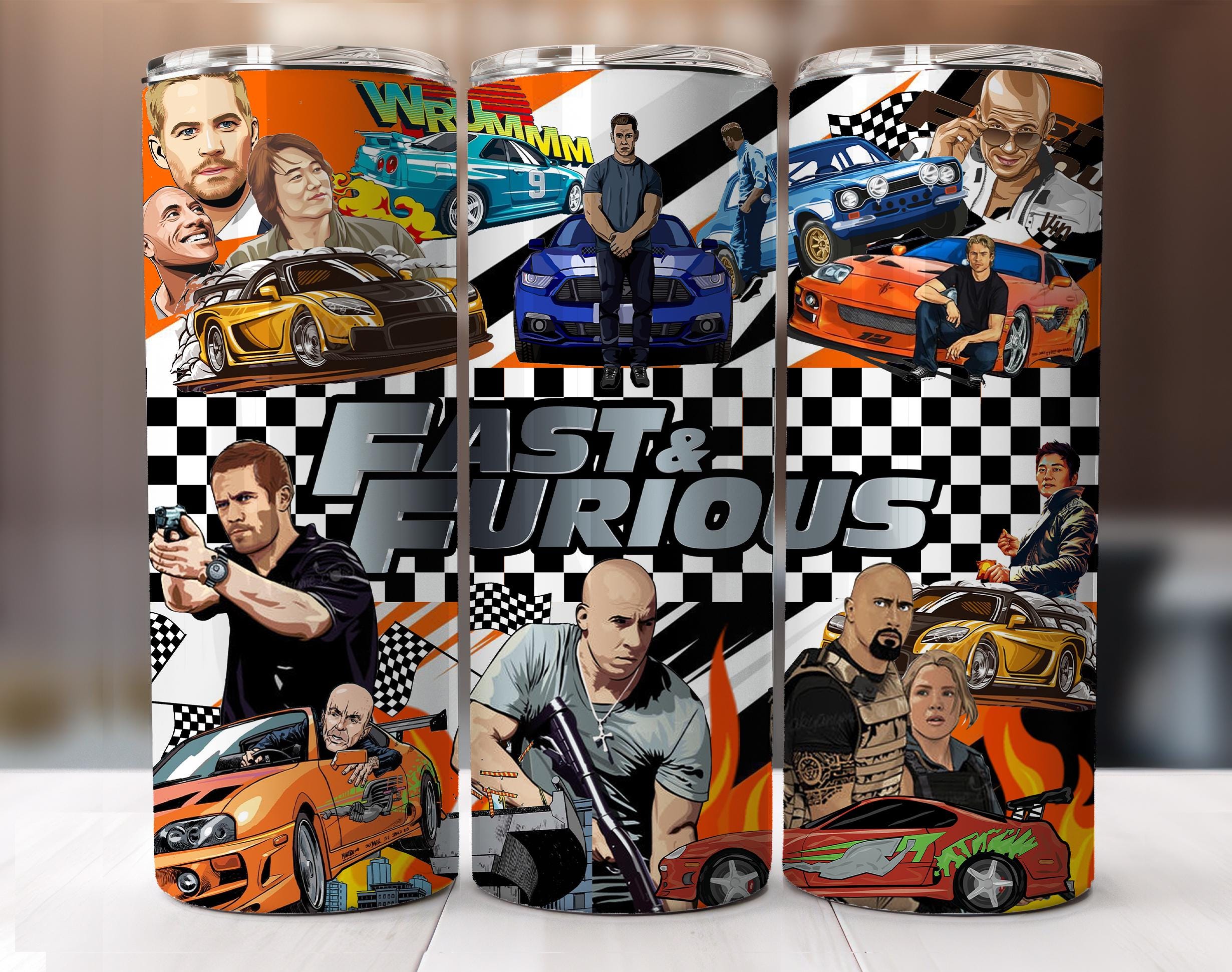 Fast _ Furious X Tumbler 20 Oz Skinny Tumbler, Ride or Die Tumbler ...
