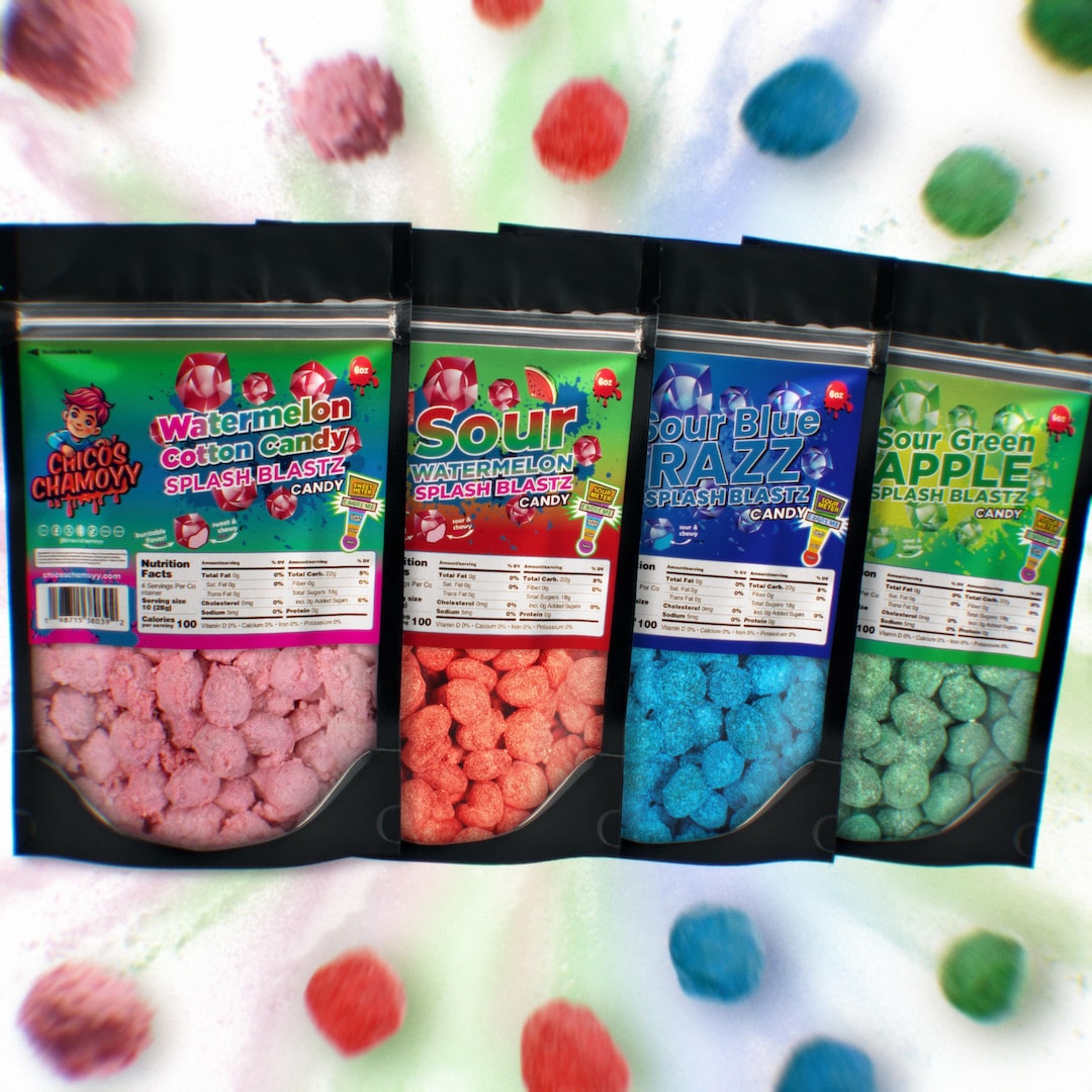 4 Pack Ultimate Viral Gushers 24oz Bundle- Sour Watermelon 6oz ...