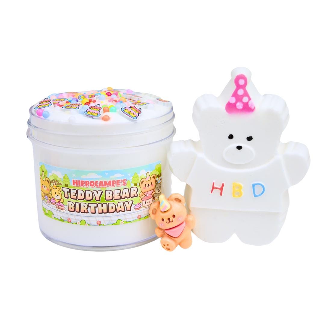 Teddy Bear Birthday Slime (SCENTED) - Etsy