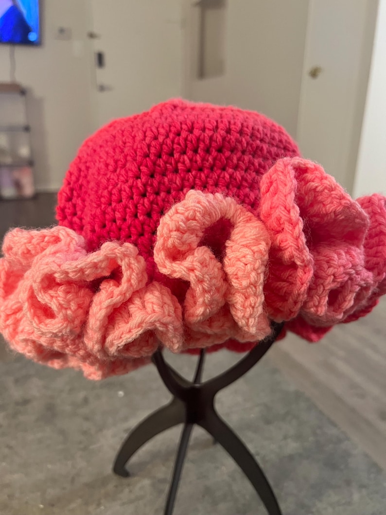 Crochet Ruffle Bucket Hat - Etsy