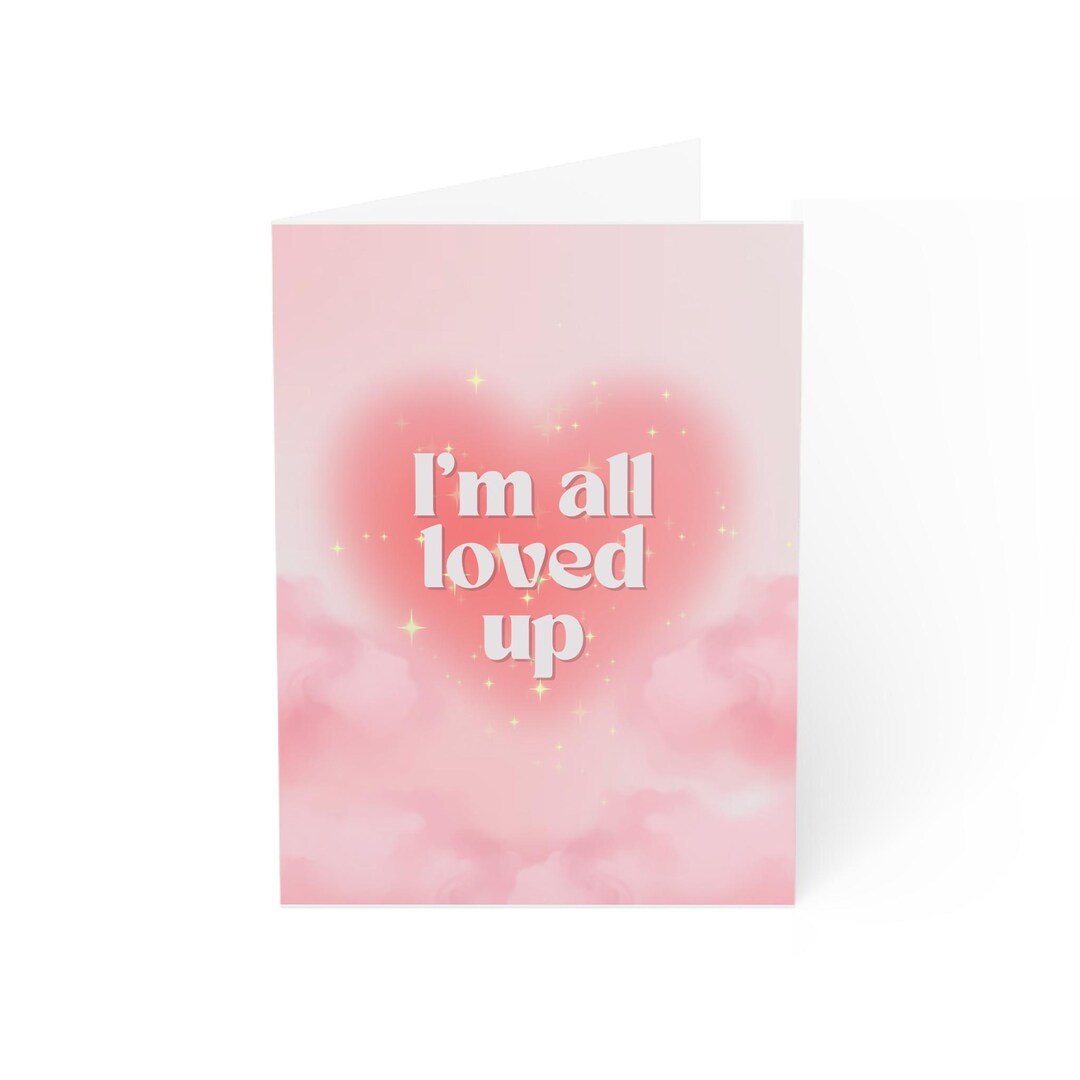All Loved up Valentines Day Card - Etsy
