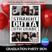 8th Grade Graduation Invitation Canva Editable Digital Template Flyer ...